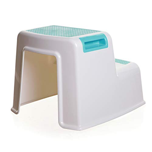 Dreambaby 2-Step Stool - Aqua, White