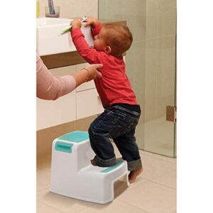 Dreambaby 2-Step Stool - Aqua, White