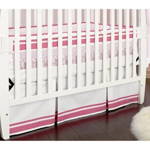 Just Born Fresh Air Crib Liner, Pink/White