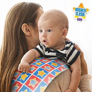 Disposable Changing Pad Liners - 18 Waterproof, Soft, Absorbent Multi Use Pads by Mighty Clean Baby in Portable 2 Packs for Your Diaper Bag