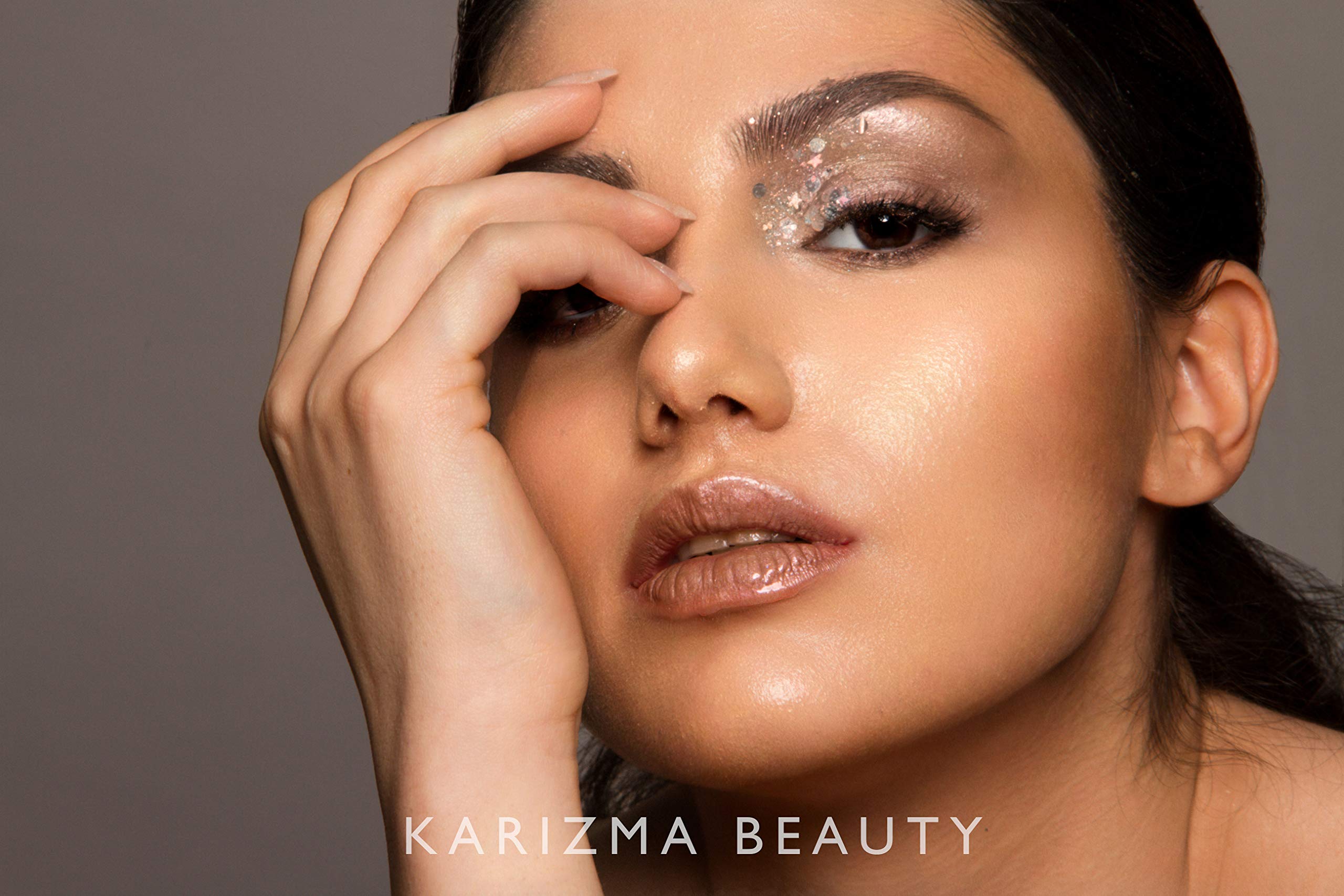 KARIZMA Holographic Silver Body Glitter. 10g Chunky Face Glitter, Hair Glitter, Eye Glitter and Body Glitter for Women. Rave Glitter, Festival Accessories, Cosmetic Glitter Makeup. Loose Glitter Set