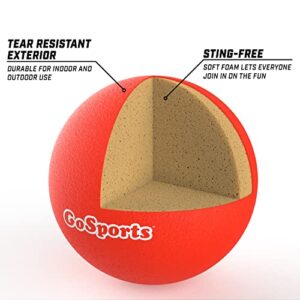 GoSports Soft Skin Foam Playground Dodgeballs - 6 Pack for Kids (6 Inch) - w/ Mesh Carry Bag