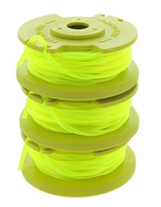 ryobi one plus+ ac80rl3 oem .080 inch twisted line and spool replacement for ryobi 18v, 24v, and 40v cordless trimmers (3 pack)