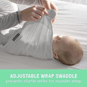 SwaddleMe by Ingenuity Original Swaddle, Size Large, For Ages 3-6 Months, 14-18 Pounds, Up to 30 Inches Long, 3-Pack Baby Swaddle Blanket Wrap