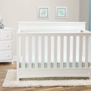 Delta Children Princeton 4-in-1 Convertible Baby Crib, White