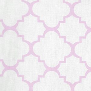 Trend Lab Orchid Bloom Quatrefoil Changing Pad Cover, Purple