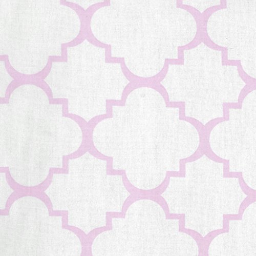 Trend Lab Orchid Bloom Quatrefoil Changing Pad Cover, Purple