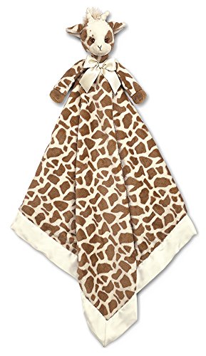 Bearington Baby Patches Cuddle Me Sleeper, Giraffe Large Size Security Blanket, 28.5" x 28.5"