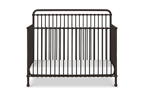 Namesake Winston 4-in-1 Convertible Metal Crib in Vintage Iron, Greenguard Gold Certified