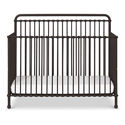 Namesake Winston 4-in-1 Convertible Metal Crib in Vintage Iron, Greenguard Gold Certified