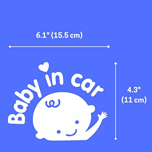 Baby on Board, Baby in Car, Car Window Decal Stickers - 3 Pack