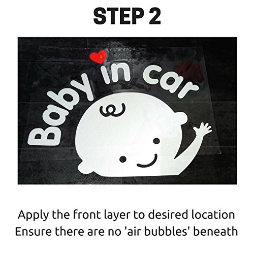 Baby on Board, Baby in Car, Car Window Decal Stickers - 3 Pack