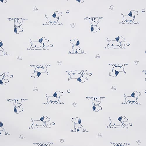 Little Me Baby Boys' Puppy Toile Swaddling Receiving Blanket