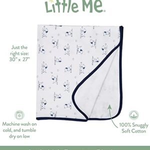 Little Me Baby Boys' Puppy Toile Swaddling Receiving Blanket