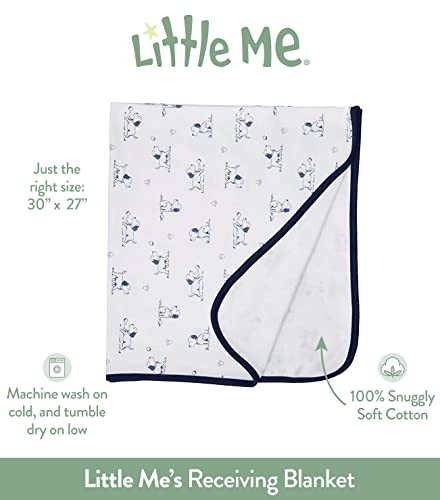 Little Me Baby Boys' Puppy Toile Swaddling Receiving Blanket