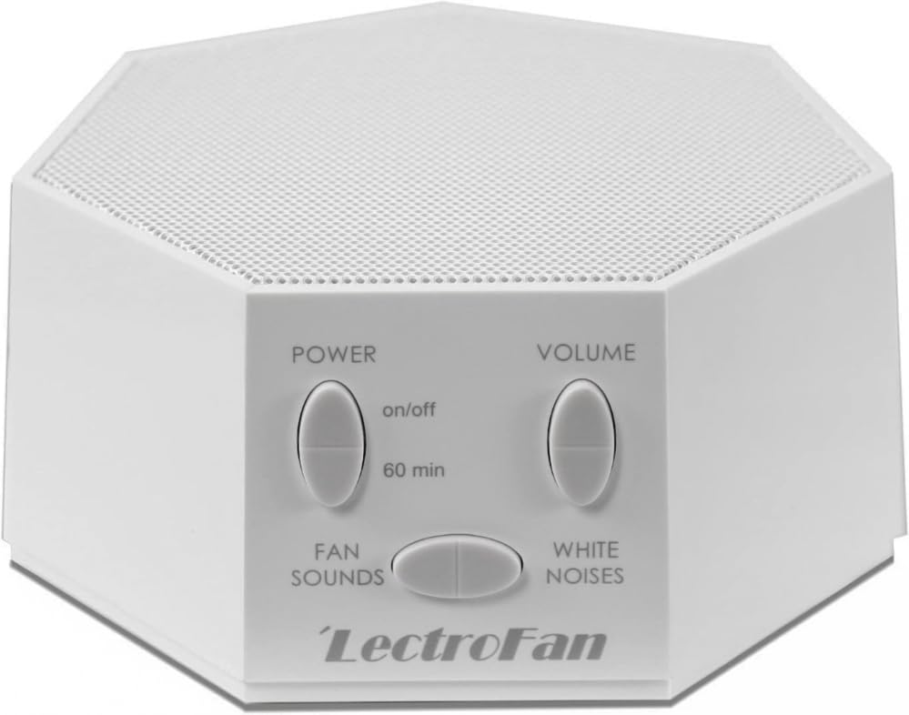 LectroFan High Fidelity White Noise Machine with International Power Adaptors for the US, UK and EU - Global Power Edition