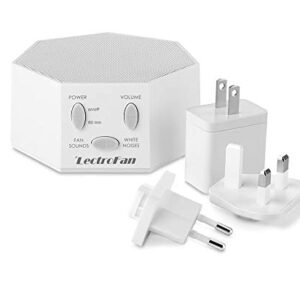 LectroFan High Fidelity White Noise Machine with International Power Adaptors for the US, UK and EU - Global Power Edition