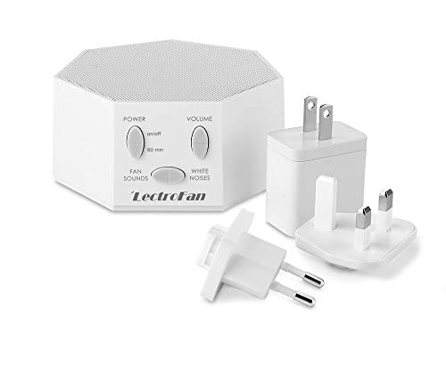 LectroFan High Fidelity White Noise Machine with International Power Adaptors for the US, UK and EU - Global Power Edition