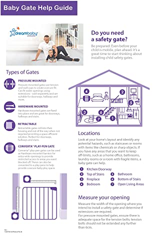 Dreambaby Mayfair Converta 3 in 1 Play-Pen 6 Panel Gate - Versatile Baby Playpen and Toddler Play Yard, Foldable Design, Secure Baby Fence Play Area, Ideal Playpen for Babies and Toddlers - White