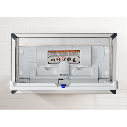 Foundations Classic Horizontal Baby Changing Station, Recessed with Stainless Steel Flange (5240259)