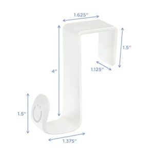 Ubbi Multi-Use Potty and Utility Hook, No Hardware Or Installation Needed, Durable and Sturdy to Hang Over Toilet Tank Or Door, White