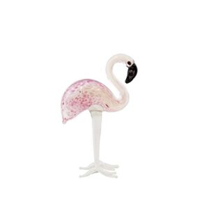 beachcombers tiny speckled flamingo glass multi