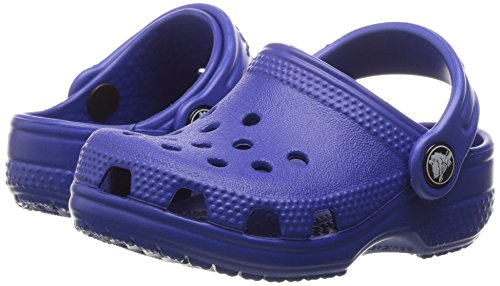 Crocs Unisex-Baby Classic Littles Clogs |Baby Shoes, Cerulean Blue, 2-3 Infant