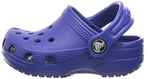 Crocs Unisex-Baby Classic Littles Clogs |Baby Shoes, Cerulean Blue, 2-3 Infant