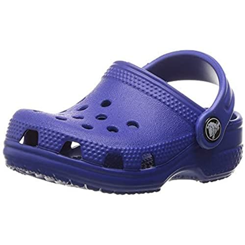 Crocs Unisex-Baby Classic Littles Clogs |Baby Shoes, Cerulean Blue, 2-3 Infant