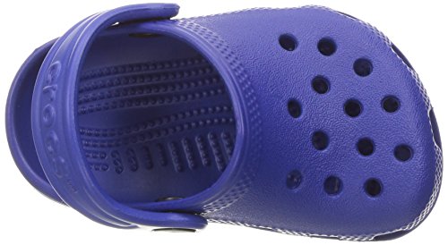 Crocs Unisex-Baby Classic Littles Clogs |Baby Shoes, Cerulean Blue, 2-3 Infant