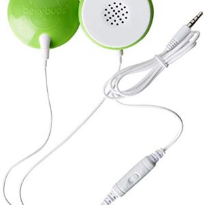 Wavhello BellyBuds Baby Bump Headphones - Prenatal Belly Speakers for Women During Pregnancy, Safely Play Music, Sounds, and Voices to Your Baby in The Womb - Green