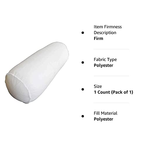 6 X 16 inches Bolsters Pillow Form Inserts for Shams White Hypoallergenic Pillow Insert Premium Made in USA