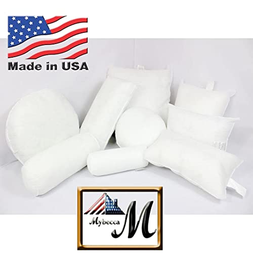 6 X 16 inches Bolsters Pillow Form Inserts for Shams White Hypoallergenic Pillow Insert Premium Made in USA