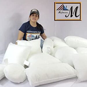 6 X 16 inches Bolsters Pillow Form Inserts for Shams White Hypoallergenic Pillow Insert Premium Made in USA