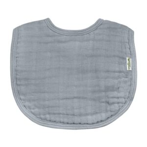 green sprouts Muslin Bibs made from Organic Cotton (5 pack)| 4 absorbent layers protect from sniffles, drips, & drools | 100% Organic cotton muslin, Adjustable snap closure, Machine washable