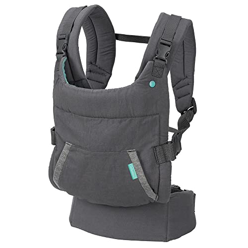 Infantino Cuddle Up Carrier - Ergonomic Bear-Themed face-in Front Carry and Back Carry with Removable Character Hood for Infants and Toddlers 12-40 lbs