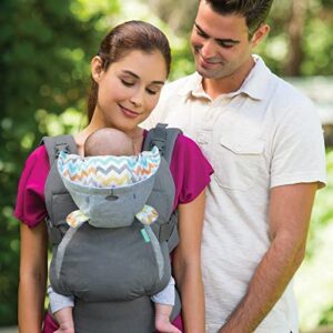 Infantino Cuddle Up Carrier - Ergonomic Bear-Themed face-in Front Carry and Back Carry with Removable Character Hood for Infants and Toddlers 12-40 lbs