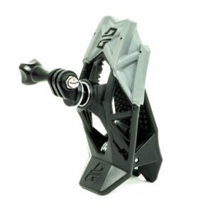 Dango Design Gripper Mount - Universal Clamp Mount for Action Cameras, Use as a Mount on Motorcycle, Powersports Helmets & More - Stealth Black