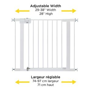 Safety 1st Easy Install 28" High Walk Thru Gate, Fits Between 29" and 38"