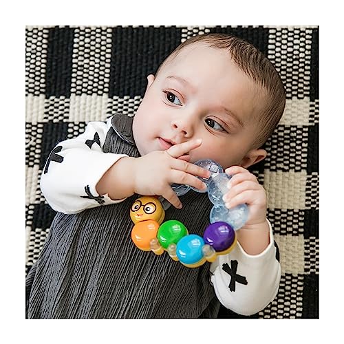 Baby Einstein Teether-pillar Rattle and Chill Teething Toy, Ages 3 months +