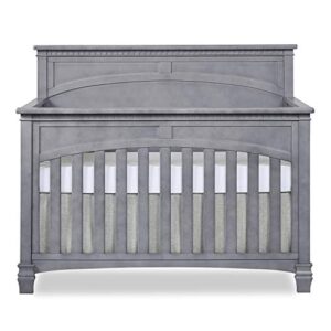 evolur santa fe 5-in-1 convertible crib, storm grey