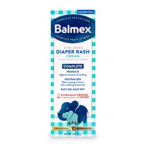 balmex complete protection baby diaper rash cream with zinc oxide + soothing botanicals, 2 ounce