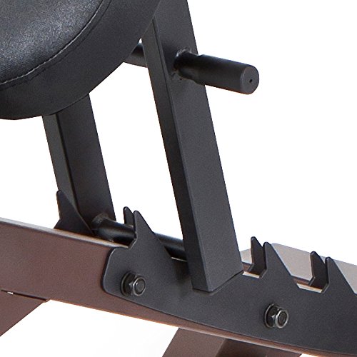 Steelbody Deluxe 6 Position Utility Weight Bench for Weightlifting and Strength Training STB-10105, Black-Brown