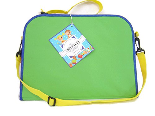 Kids Backseat Travel Tray Organizer Holds Crayons Markers an iPad Kindle or Other Tablet. Great for Road Trips and Travel used as a Lap Tray Writing Surface or as Access to Electronics for Kids Age 3+