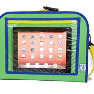 Kids Backseat Travel Tray Organizer Holds Crayons Markers an iPad Kindle or Other Tablet. Great for Road Trips and Travel used as a Lap Tray Writing Surface or as Access to Electronics for Kids Age 3+