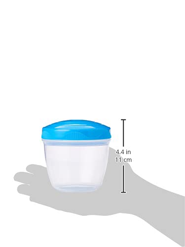 Sistema To Go Collection Snack 'N' Nest Food Storage Container, Color Received May Vary, Set of 3, 150 ml, 305 ml, 520 ml