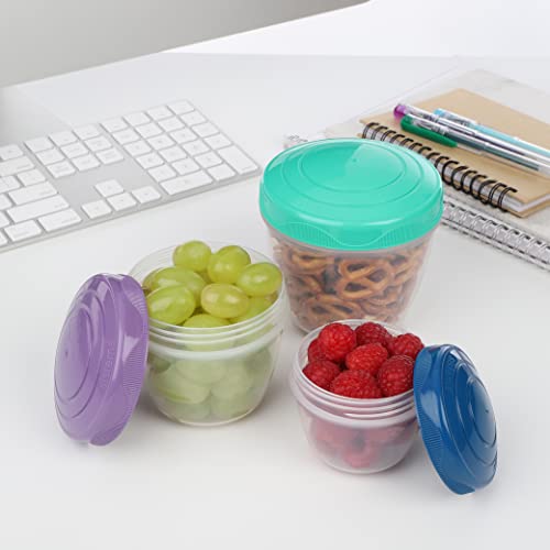 Sistema To Go Collection Snack 'N' Nest Food Storage Container, Color Received May Vary, Set of 3, 150 ml, 305 ml, 520 ml