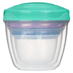 Sistema To Go Collection Snack 'N' Nest Food Storage Container, Color Received May Vary, Set of 3, 150 ml, 305 ml, 520 ml