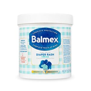 balmex complete protection daily baby diaper rash cream, clinically proven to reduce redness in just one use*, with zinc oxide + botanicals, pediatrician-recommended & dermatologist tested, 16oz