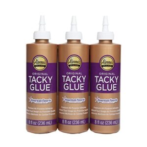 aleene's 3 pack, 8 oz tacky glue, 8 fl oz, original version 3 count